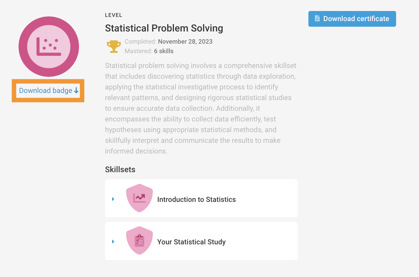 How do I export a badge?